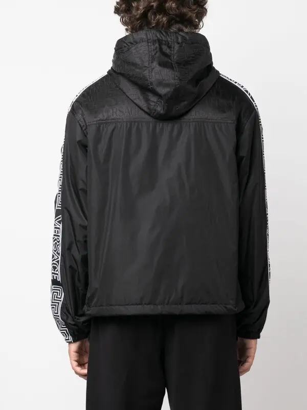 Versace Jacquard-logo Hooded Jacket
