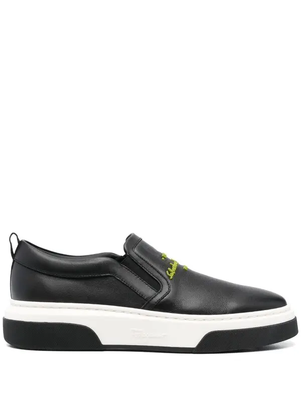 FERRAGAMO Cassina Leather Low-top Sneakers