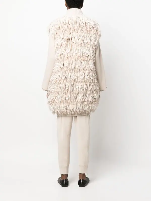 Brunello Cucinelli Fringed Knit Vest