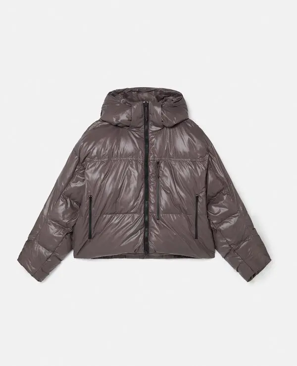 Stella McCartney Truenature Short Padded Coat - Gray