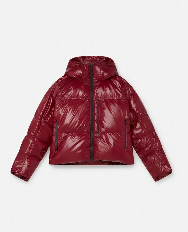 Stella McCartney Truenature Short Padded Coat - Shadow Red
