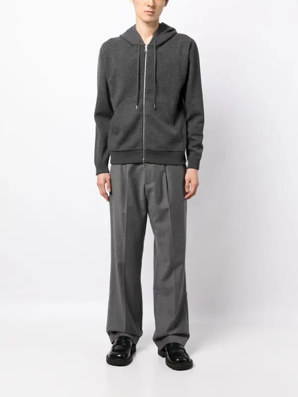 Dunhill Long-sleeve Zip-up Hoodie