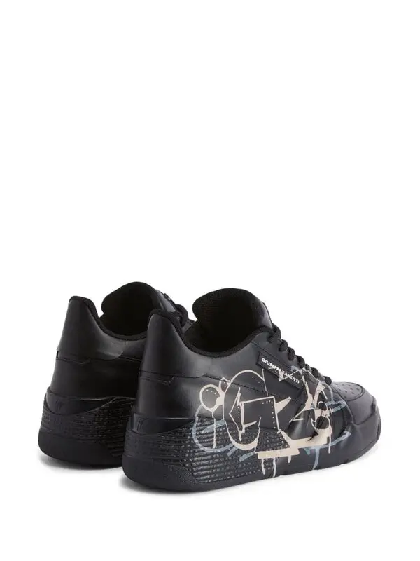 GIUSEPPE ZANOTTI Talon Graphic-print Sneakers - Black