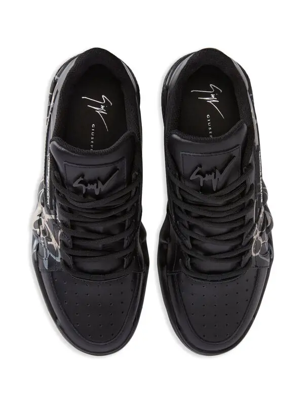 GIUSEPPE ZANOTTI Talon Graphic-print Sneakers - Black