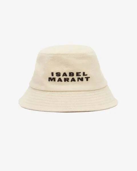 Isabel Marant Haley Bucket Hat - Ecru/black