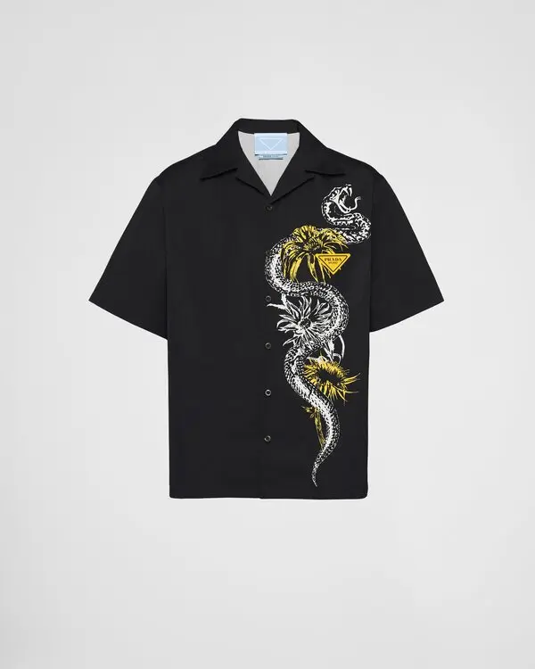 Prada Timecapsule Printed Poplin Shirt