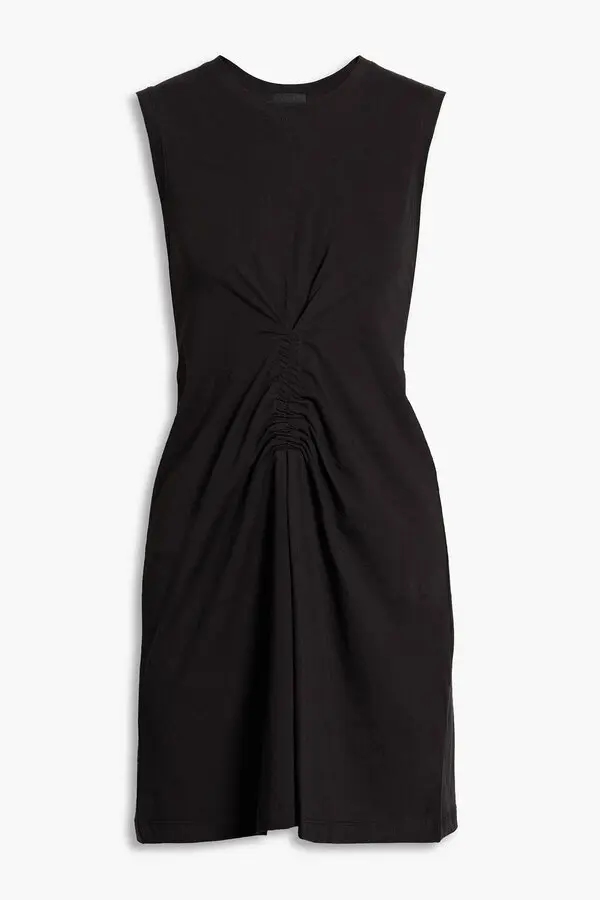 ATM Anthony Thomas Melillo Ruched Cotton-jersey Mini Dress