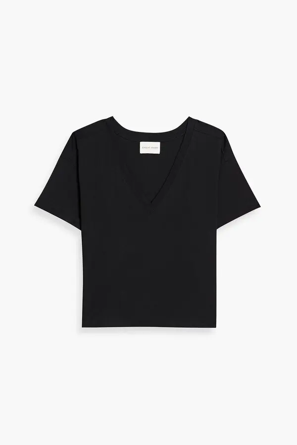 Loulou De Saison Pima Cotton Jersey T-shirt - Black