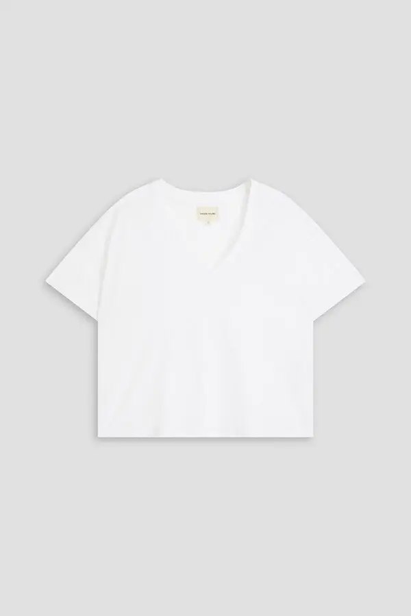 Loulou De Saison Pima Cotton Jersey T-shirt - White