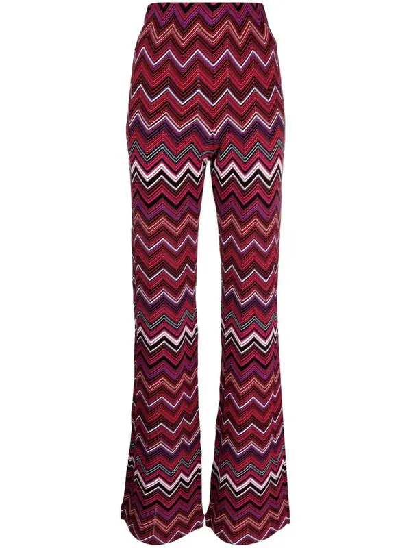 Missoni Zigzag-print High-waisted Trousers