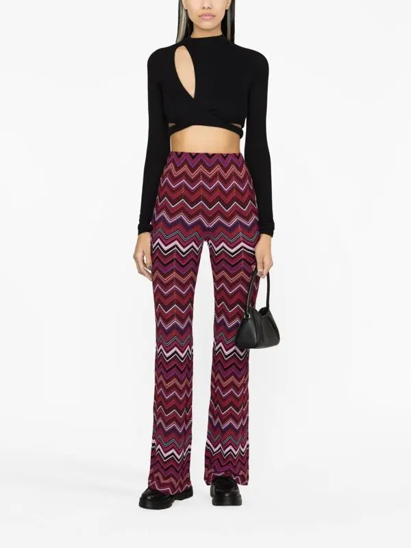 Missoni Zigzag-print High-waisted Trousers