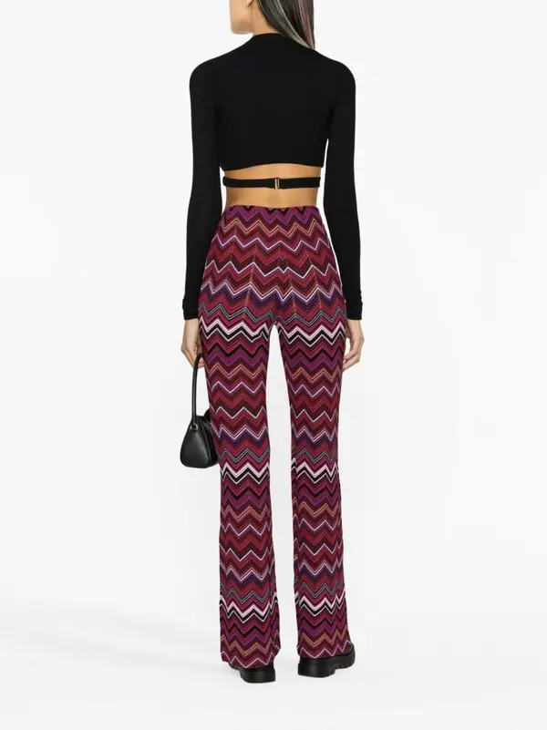 Missoni Zigzag-print High-waisted Trousers