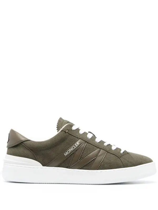 Moncler Monaco Panelled Sneakers - Green
