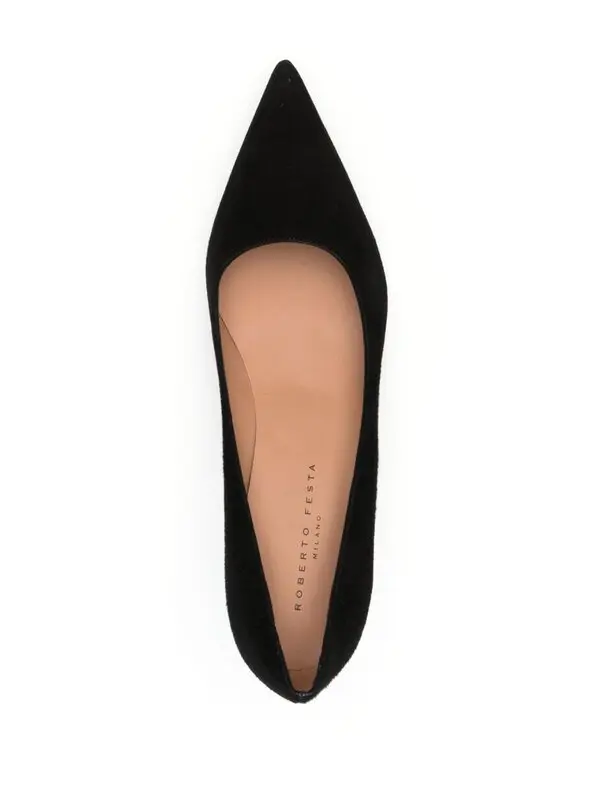Roberto Festa 80mm Kate Suede Pumps - Black