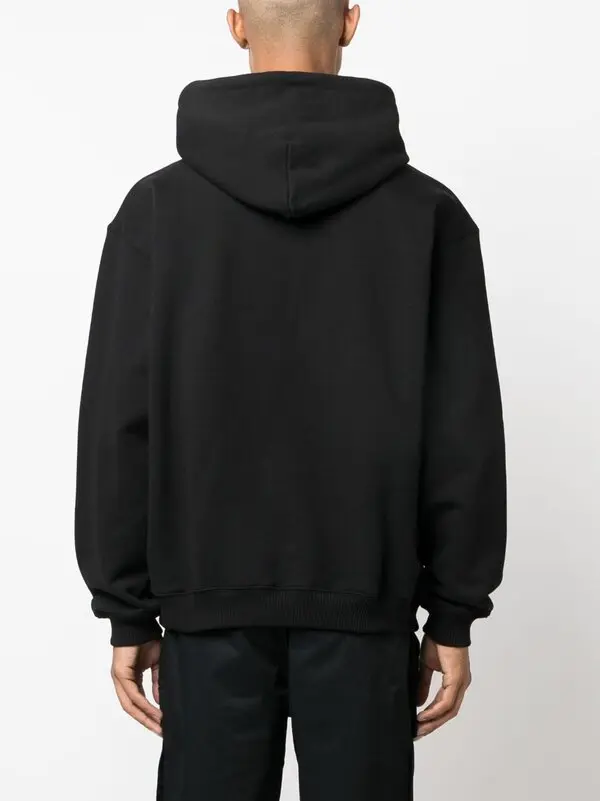 MSGM Graphic-print Cotton Hoodie