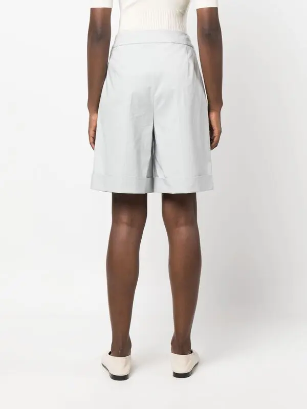 Eleventy Cotton-blend Tailored Shorts - Blue