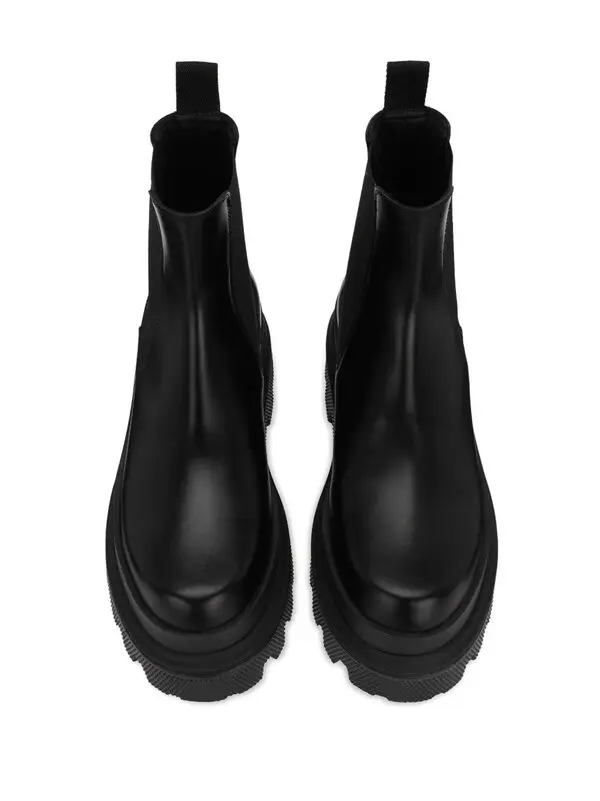 Dolce & Gabbana Brushed Leather Chelsea Boots