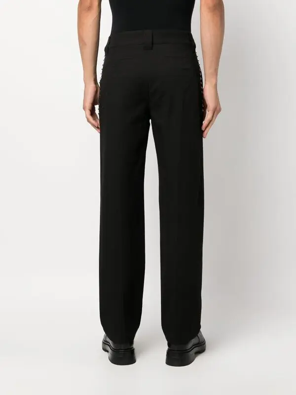 Valentino Garavani Rockstud-embellished Tailored Trousers - Black