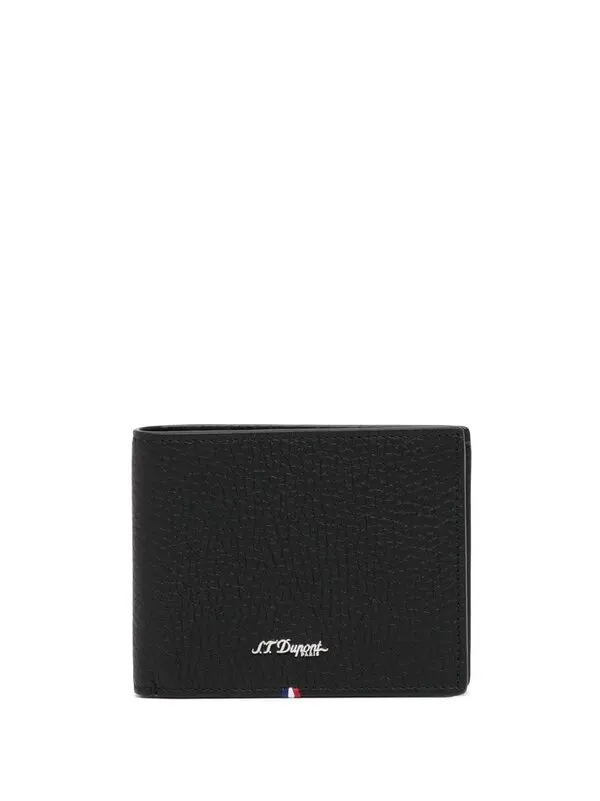 S.t. Dupont Logo-lettering Leather Bi-fold Wallet