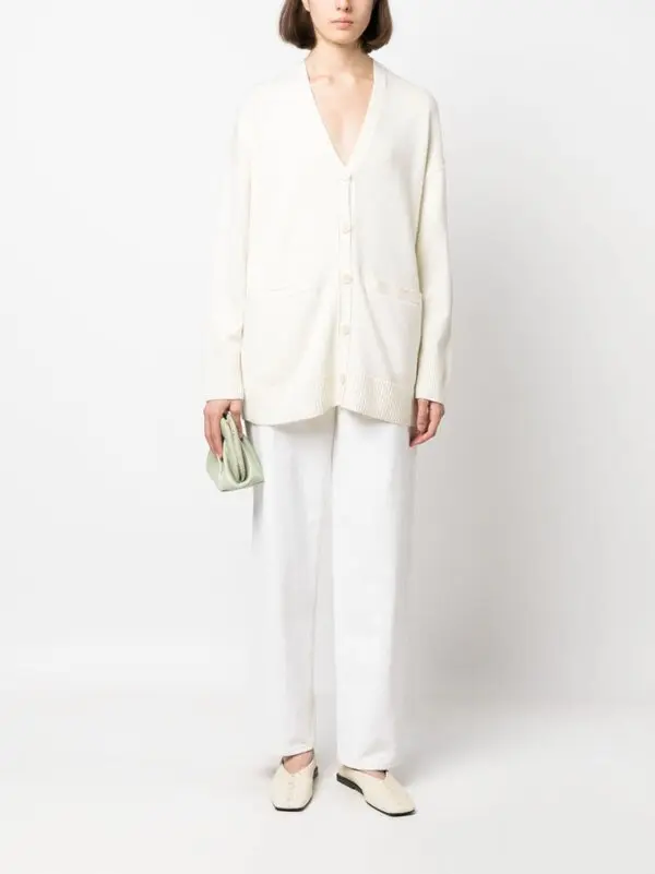 Theory Fine-knit Elbow-patch Cardigan