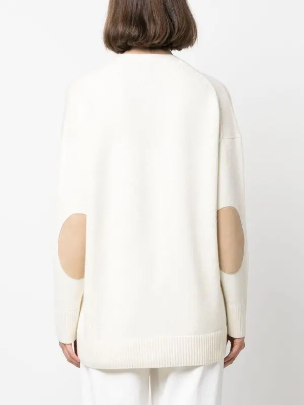 Theory Fine-knit Elbow-patch Cardigan