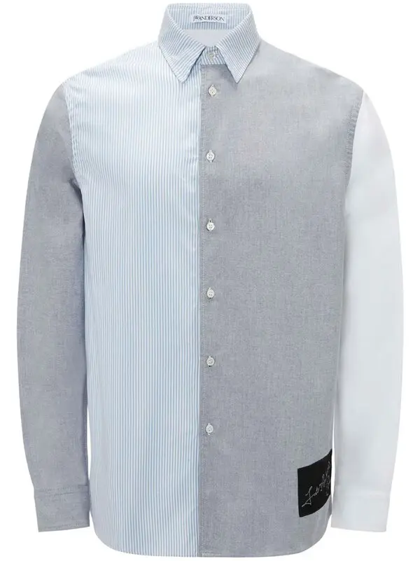 JW Anderson Patchwork-design Cotton Shirt