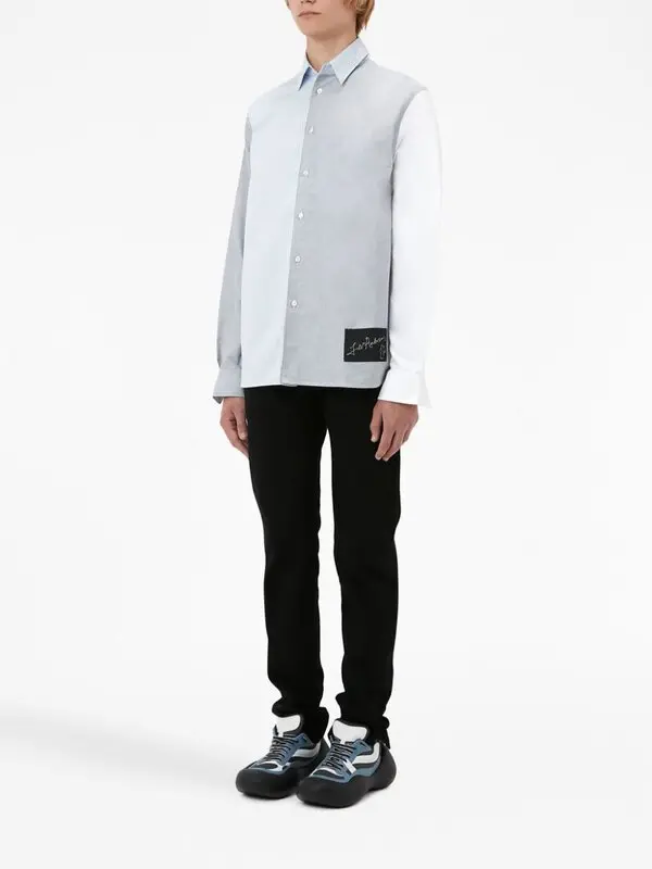 JW Anderson Patchwork-design Cotton Shirt