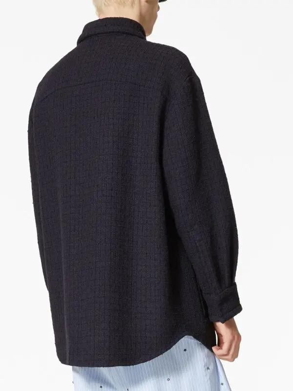 Valentino Garavani Vlogo Signature Tweed Shirt Jacket