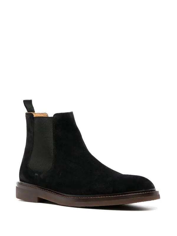 Brunello Cucinelli Elasticated Chelsea Leather Boots