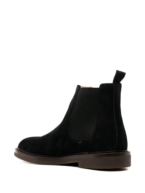 Brunello Cucinelli Elasticated Chelsea Leather Boots