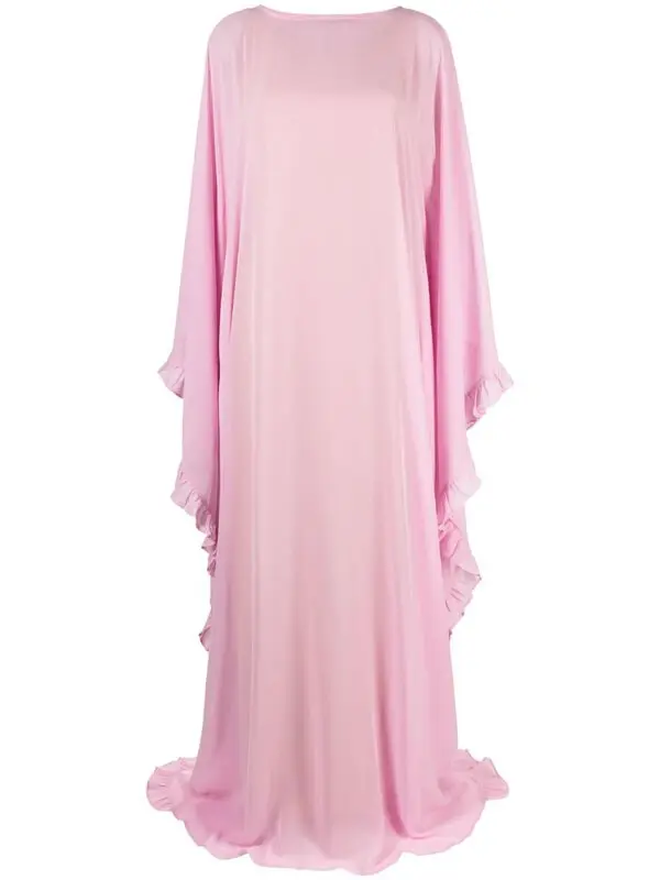 RAYANE BACHA Tula Semi-sheer Draped Dress