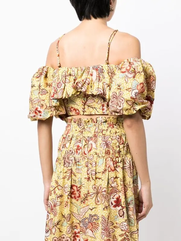 Ulla Johnson Carla Calla Lily-print Top