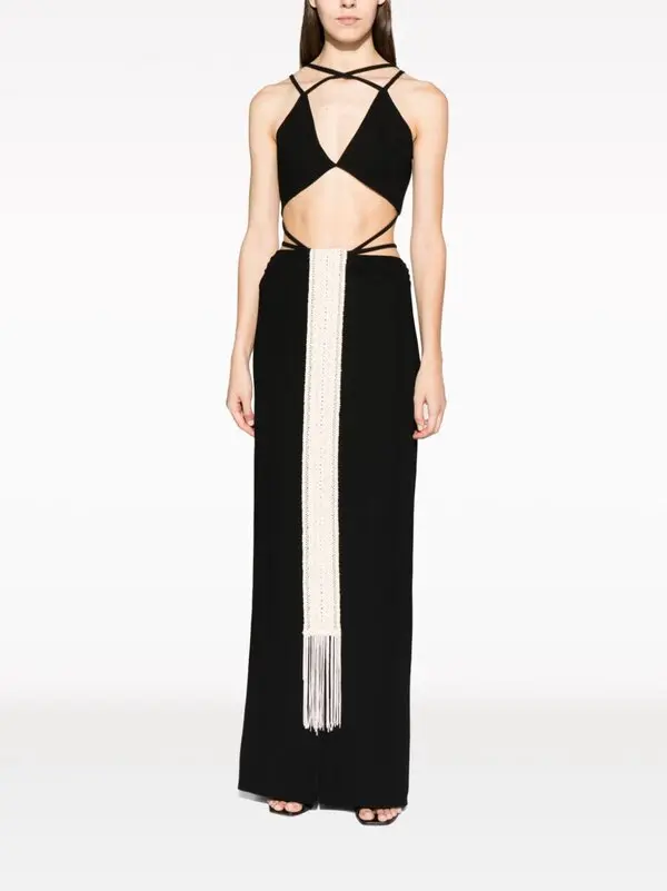 RAYANE BACHA Cut-out Maxi Dress