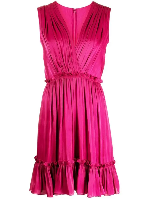 Costarellos V-neck Mini Dress