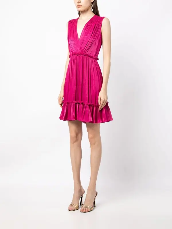 Costarellos V-neck Mini Dress
