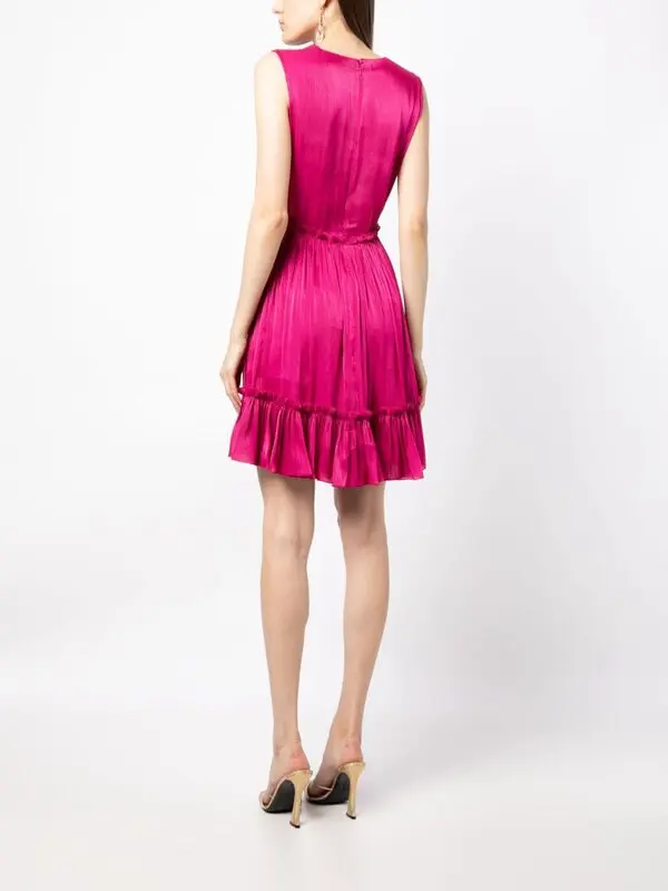 Costarellos V-neck Mini Dress