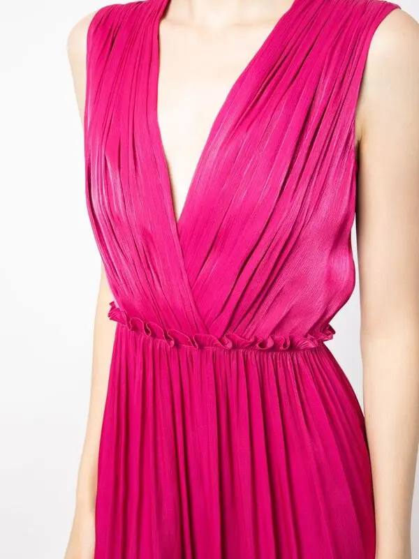 Costarellos V-neck Mini Dress