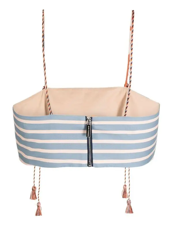 Silvia Tcherassi Draped-tassel Cotton Corset