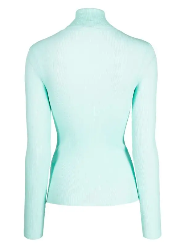 ENFOLD High-neck Long-sleeve Ribbed Top