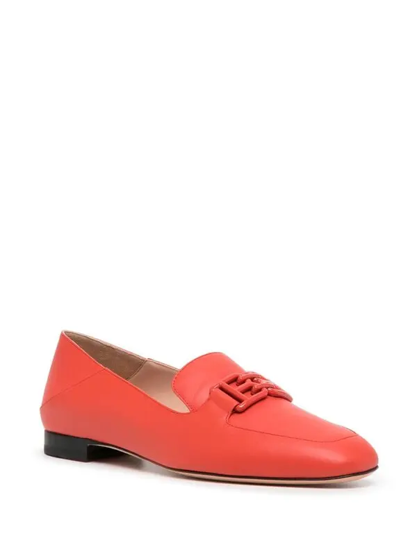 Bally Logo-plaque Leather Loafers