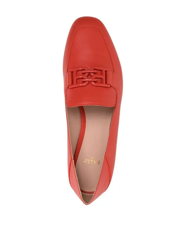Bally Logo-plaque Leather Loafers