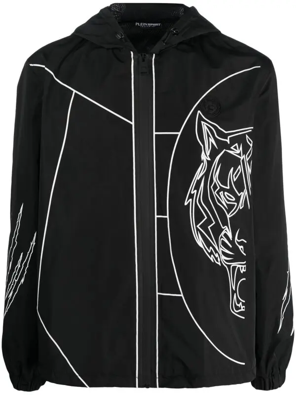PLEIN SPORT Tiger Court Edition Windbreaker Jacket