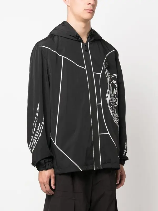 PLEIN SPORT Tiger Court Edition Windbreaker Jacket