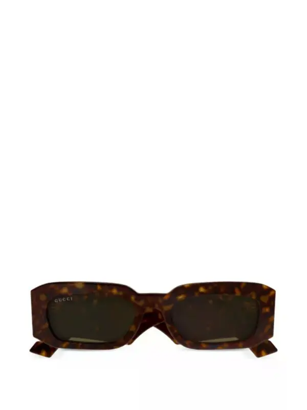 Gucci Rectangular-frame Sunglasses - Brown