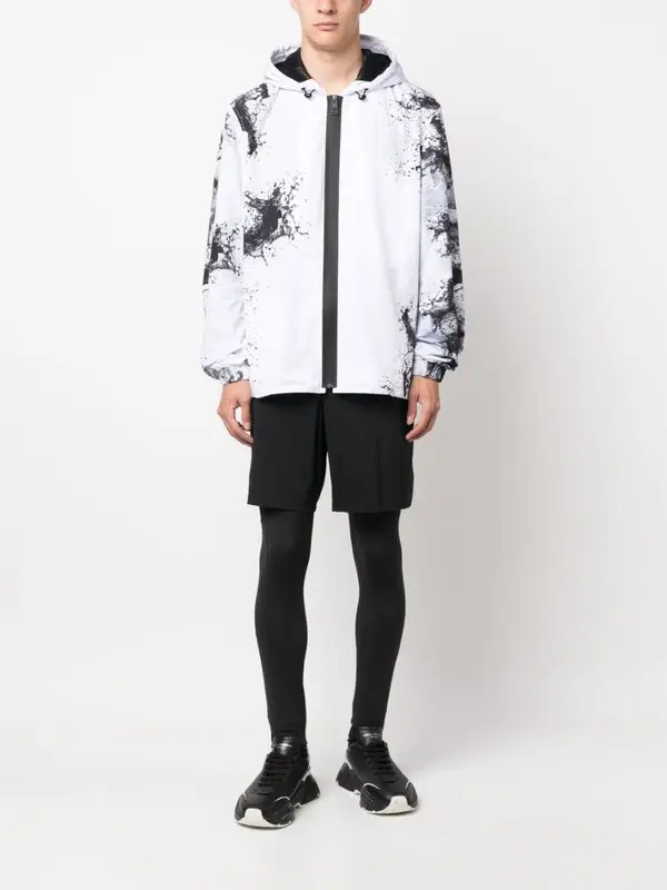 PLEIN SPORT Splash-print Hooded Jacket