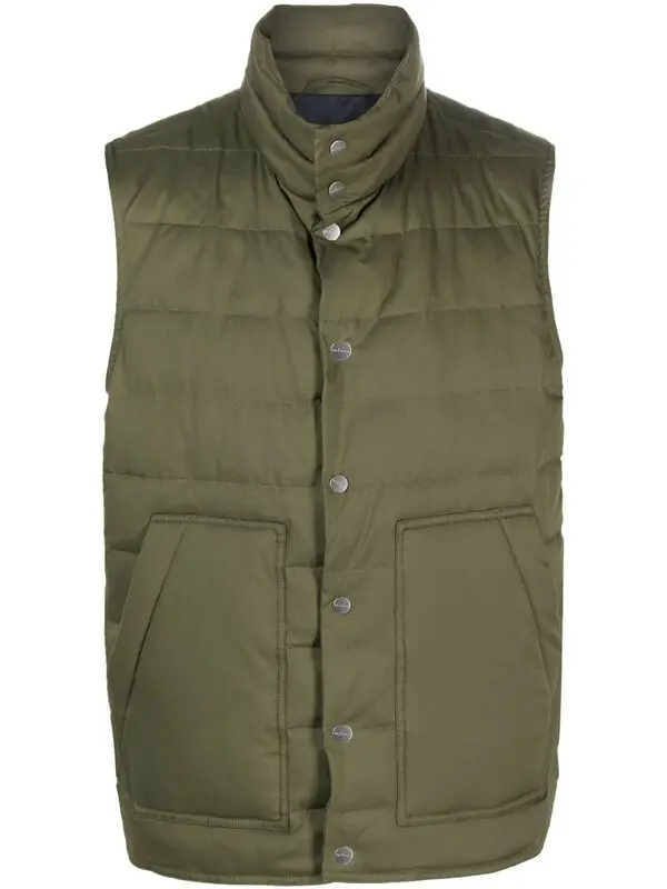 Kiton Mock-neck Padded Gilet