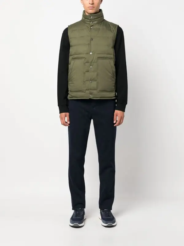 Kiton Mock-neck Padded Gilet