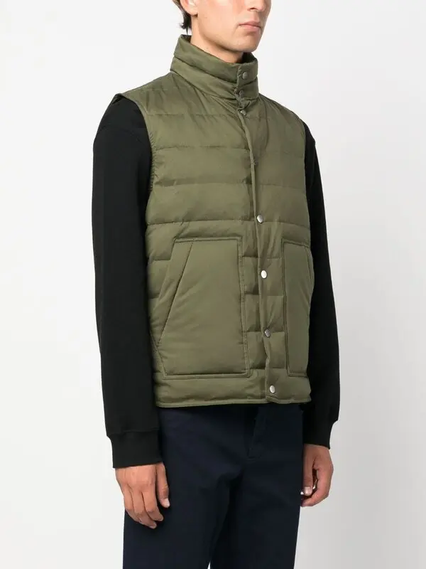Kiton Mock-neck Padded Gilet