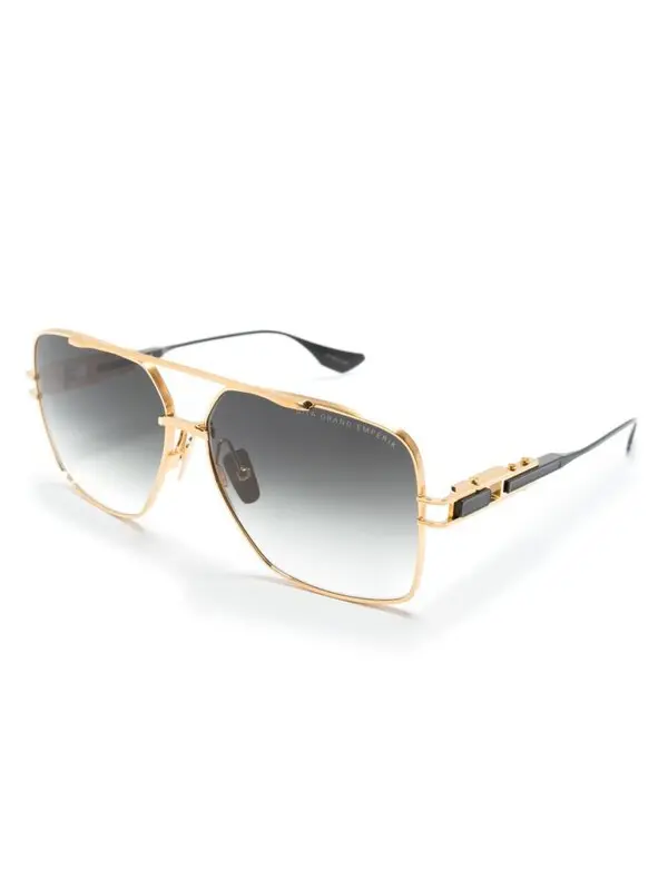 Dita Grand Emperik Pilot Sunglasses - Black
