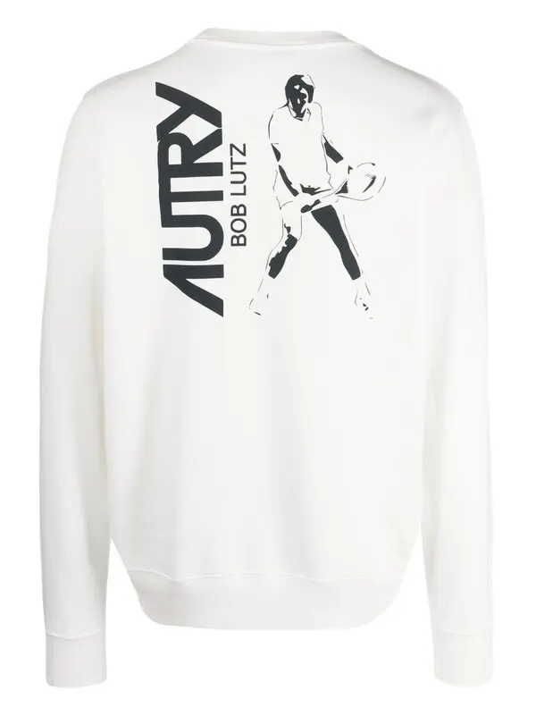 AUTRY Logo-patch Cotton Sweatshirt